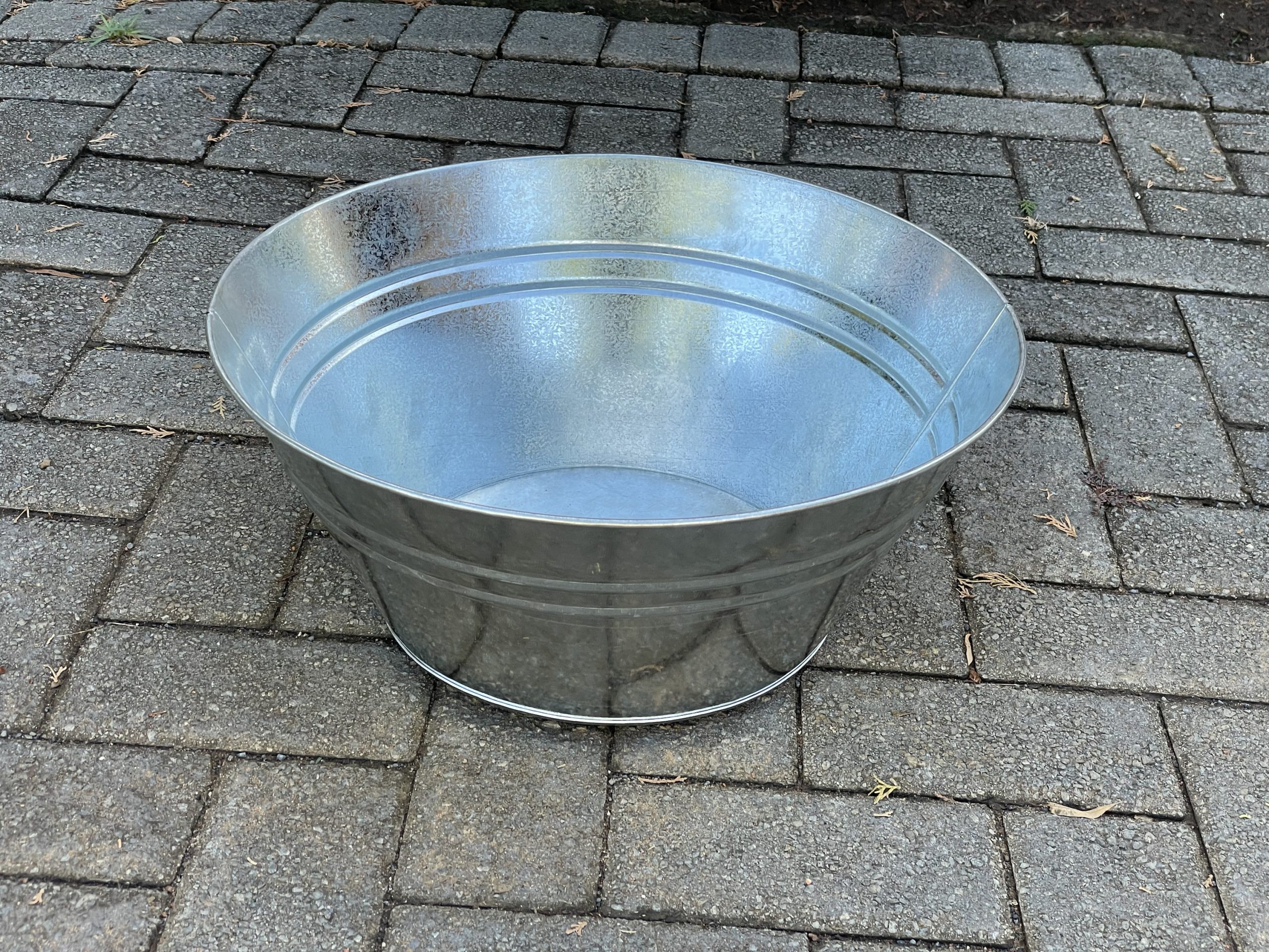 Galvanized Steel Round Basins - Pstinman