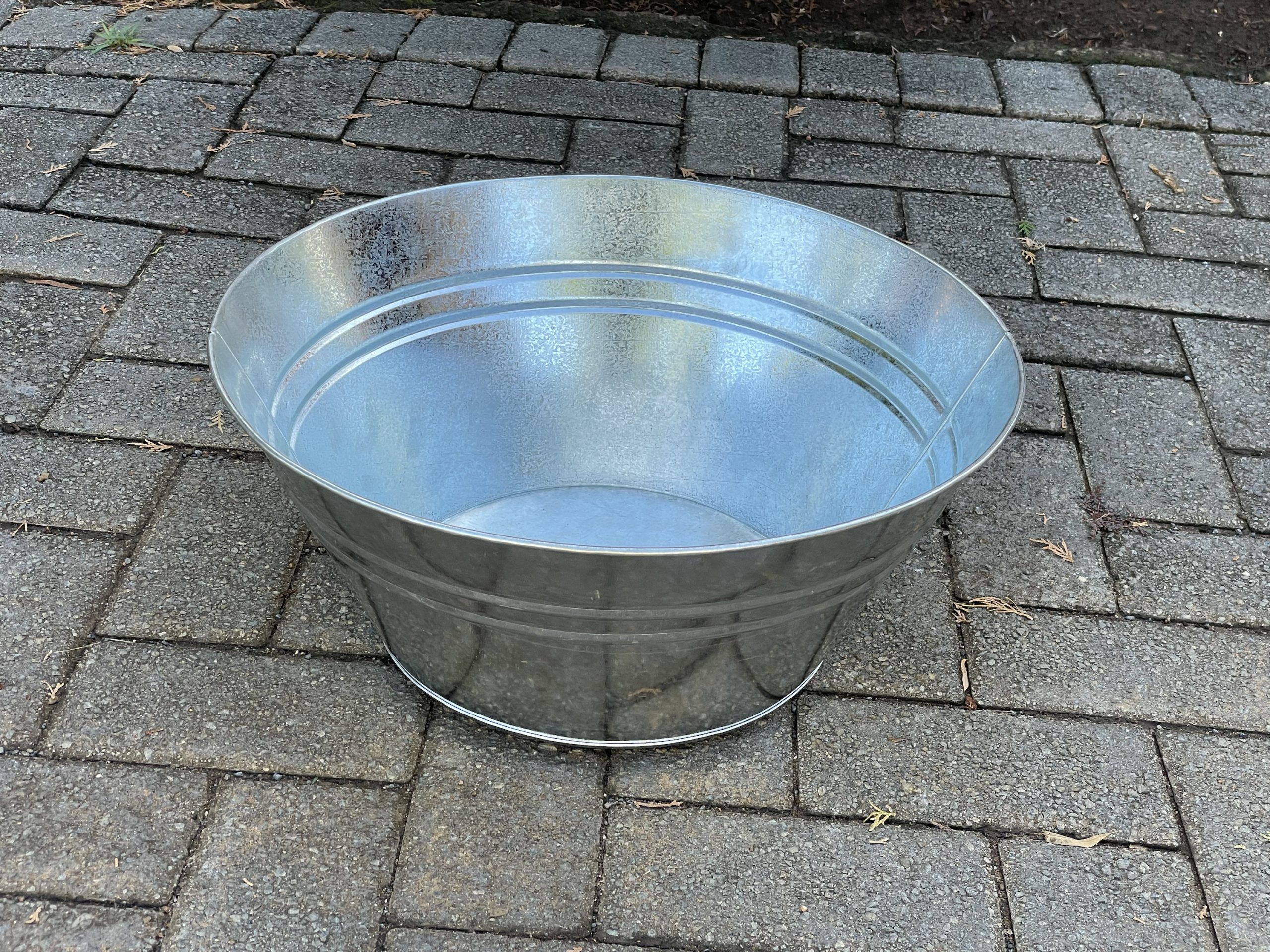 Galvanized Steel Round Basins - Pstinman